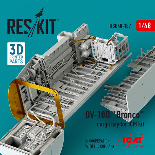 RES/KIT U48-0187 OV-10D 'Bronco' Cargo Bay For ICM Kit (3D Printed)