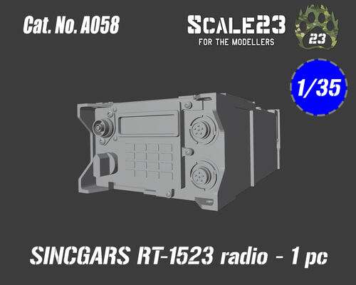 Scale23 35-A058 SINCGARS RT-1523 radio - 1 pc