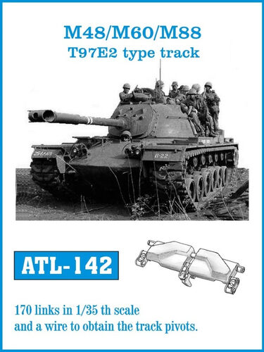FriulModel 142 Tracks for M48 / M60 / M88 - T97E2 Type Track