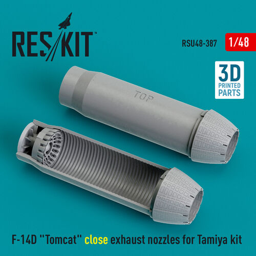 RES/KIT U48-0387 F-14D 'Tomcat' Close Exhaust Nozzles For Tamiya Kit (3D Printed)