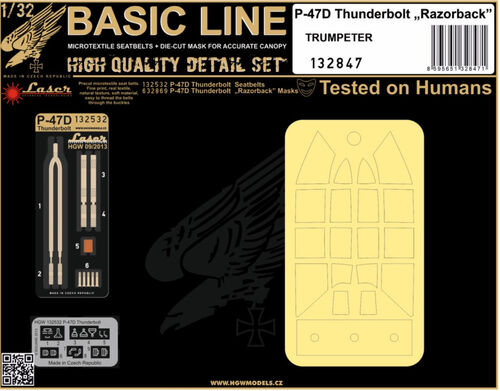 HGW Models 132847 Republic P-47 D Thunderbolt Razorback - Basic Line (for Trumpeter kits)
