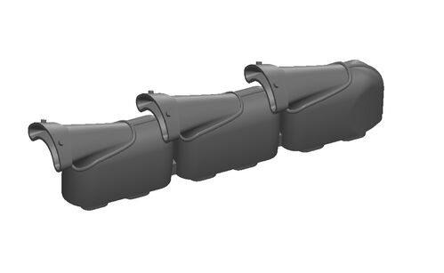 Art Scale Kit A72016 Hawker Hurricane Mk.I - 3D-printed Exhausts Fishtail Type (for Arma Hobby kits)
