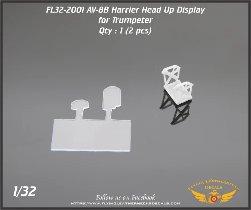 Flying Leathernecks 32-2001 McDonnell Douglas AV-8 B Harrier - HUD - 2 pcs (for Trumpeter kits)