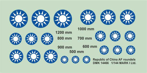 Mark I Decals DMK14466 ROCAF Roundels (2 sheets)