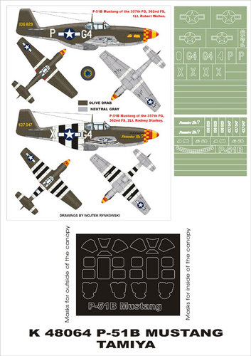 Montex K48064 P-51B Mustang Tamiya