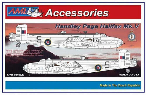AML A72043 Handley-Page Halifax B Mk.V Decals and Conversion Set (for Revell kits)