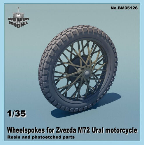 Balaton Modell BM35126 Wheelspokes For Zvezda M72 Ural Motorcycle