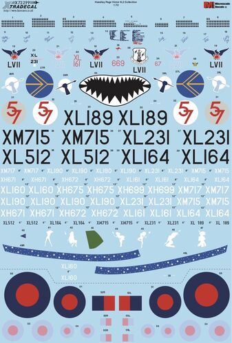 Xtradecal 72299 Handley-Page Victor K.2 (17 schemes)