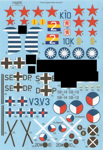Xtradecal 72245 Tupolev SB-2 (10 schemes)