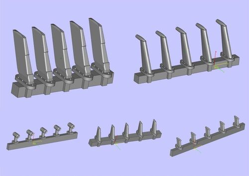 Metallic Details MDR14416 Antennas and sensors of Soviet civil aviation (25 pcs)