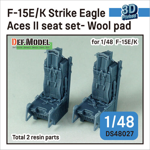 DEF Model DS48027 F-15E/K Strike Eagle Aces II Seat Set - Wool Pad