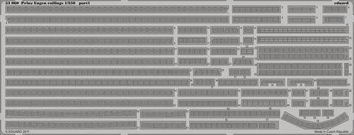 Eduard 53060 Prinz Eugen railings 1/350 TRUMPETER