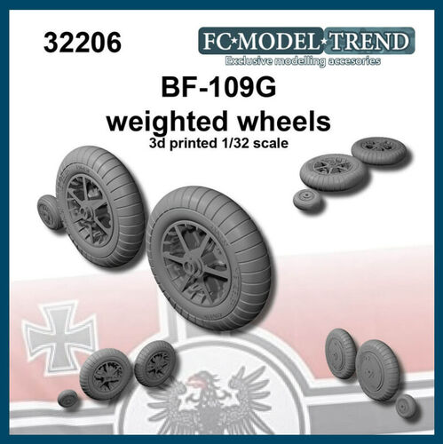 FC ModelTrend 32206 BF-109G Weighted Wheels