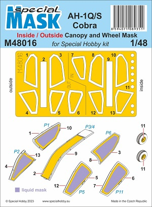 Special Hobby M48016 AH-1Q/S Cobra Inside/Outside