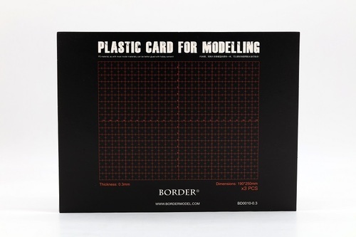 Border Model BD0010-03 Plastic Card For Modelling 0,3mm (3 pcs.)