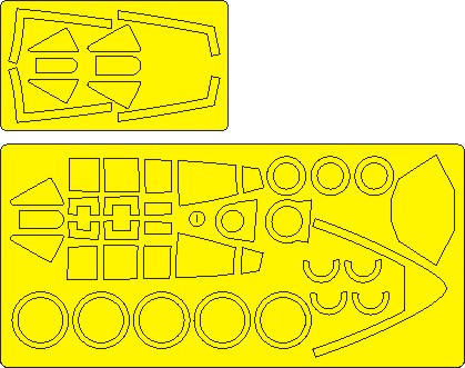 New Ware AM1113 Republic F-84G Thunderjet ADVANCED Kabuki Masks For Tamiya 61060, 61060F, 61077