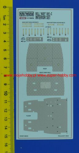 Kits World 3D148025 Bell UH-1 C Huey Insulation and Seat Belts (for Hobby Boss kits)