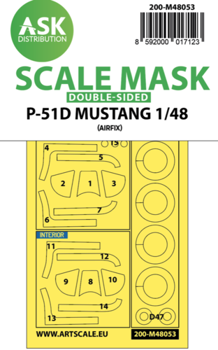 Art Scale Kit M48053 P-51D Mustang double-sided