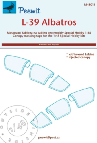 Peewit 48011 Canopy mask for L-39 Albatros Special Hobby