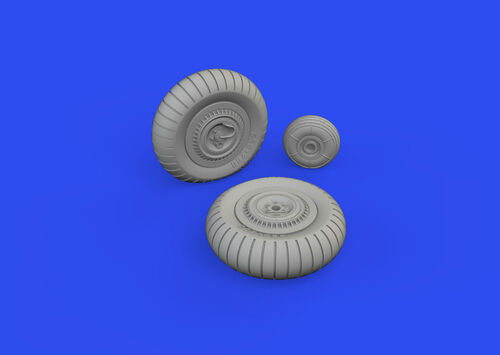 Eduard 648821 Yak-9D wheels ZVEZDA