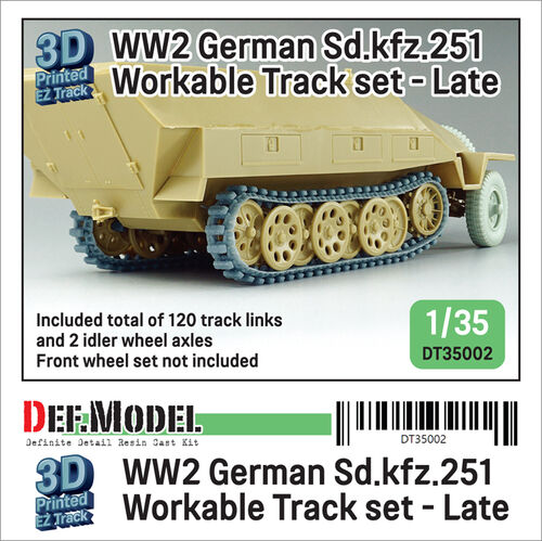 DEF Model DT35002 WW2 Sd.kfz.251 Workable Track set - Late type
