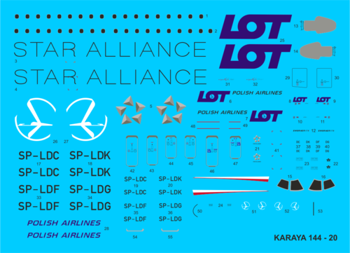 KARAYA D144-20 Embraer 170 LOT