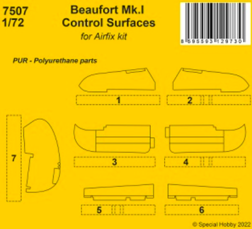 CMK K7507 Beaufort Mk.I pow.sterowe AIR