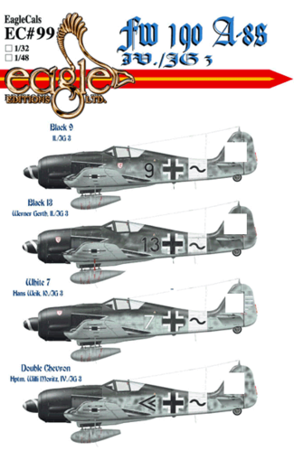 Eagle Editions D99-32 Fw 190s Sturmbock JG 3