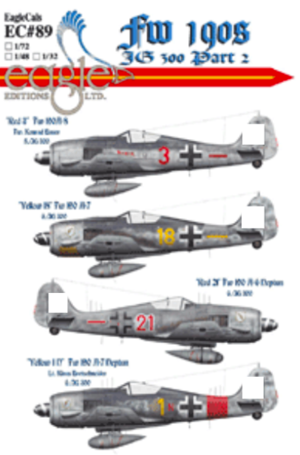 Eagle Editions D89-48 Fw 190s JG 300 Vol. 1 Part 2