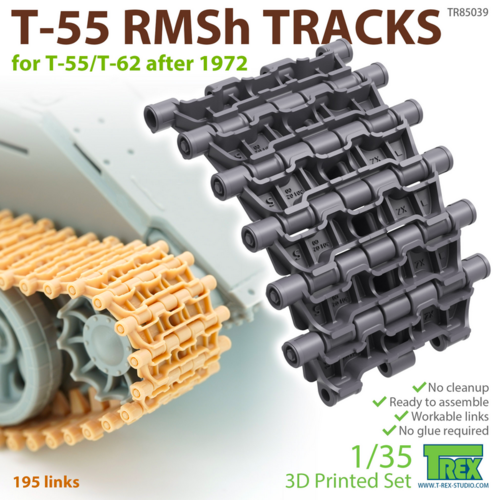 T-Rex Studio 85039 T-55 RMSh Tracks for T-55/T-62 after 1972