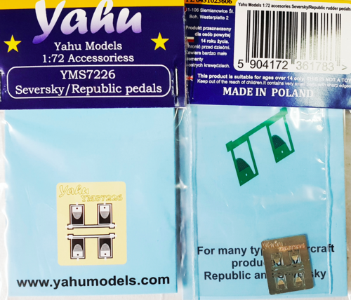 Yahu Models S7226 Seversky/Republic pedals