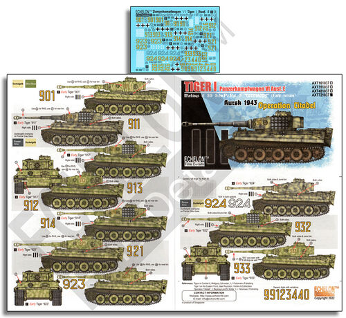 Echelon Fine Details AXT721037 3. SS-Schw.Pz.Rgt. Tiger Is Kursk 1943 - Operation Citadel