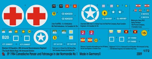 Peddinghaus-Decals 1984 Canadian Tanks And Vehicles In The Normandy No. 1