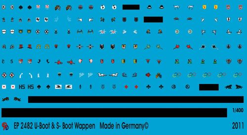 Peddinghaus-Decals 2482 German U-Boot And S-Boot Markings