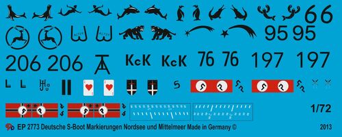 Peddinghaus-Decals 2773 German S-Boot Markings North Sea And Mediterranean