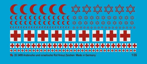 Peddinghaus-Decals 3499 Arabian And Israeli Red Cross Markings
