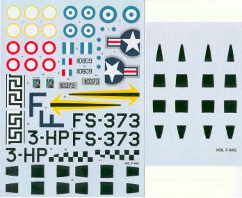 Hi-Decal Line 48019 F-84G Thunderjet