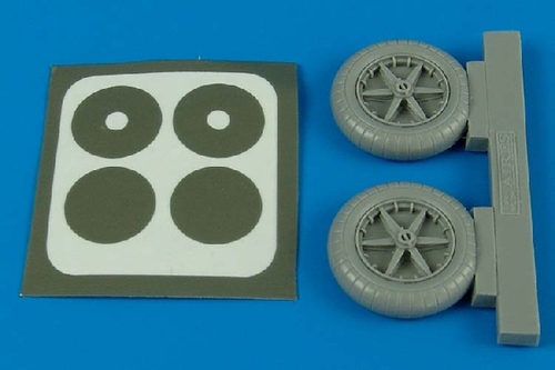 Aires 2090 Bf 109E wheels Eduard