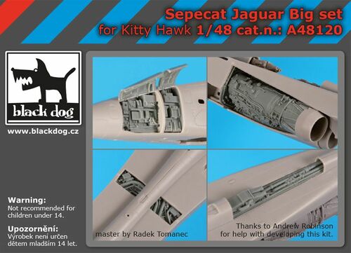Black Dog A48120 Sepecat Jaguar big set for Kitty Hawk