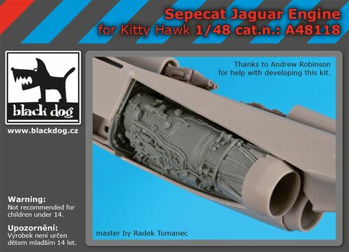 Black Dog A48118 Sepecat Jaguar engine for Kitty Hawk