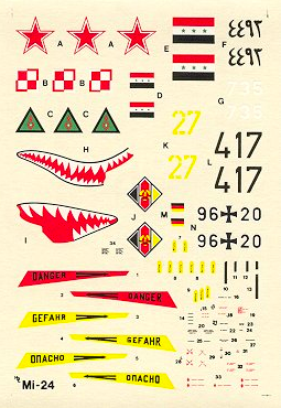 Hi-Decal Line 72008 Mi-24 Hind