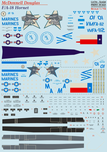 Print Scale 72-434 F-18 Hornet Part 4