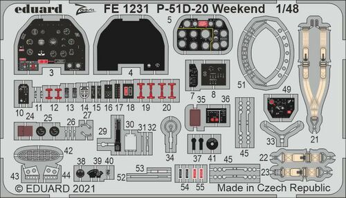 Eduard FE1231 P-51D-20 Weekend EDUARD