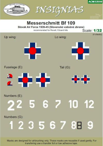 Armycast ACM32008 Bf-109E Slovak Emils