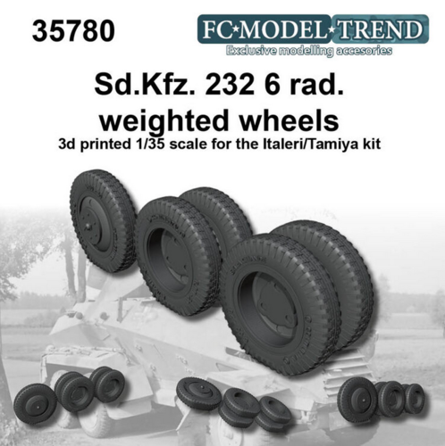 FC ModelTrend 35780 Sd.kfz. 232 6 rad, weighted wheels