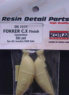 Kora Models DS7277 Fokker C.X Finnish - Correction ski set