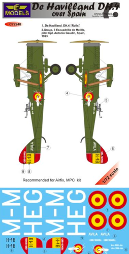 LF Models C72248 De Havilland DH.4 over Spain