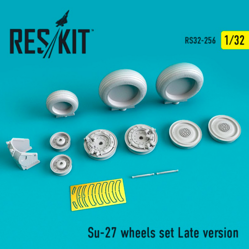 DISCONTINUED RES/KIT 32-0256 Su-27 wheels set Late version