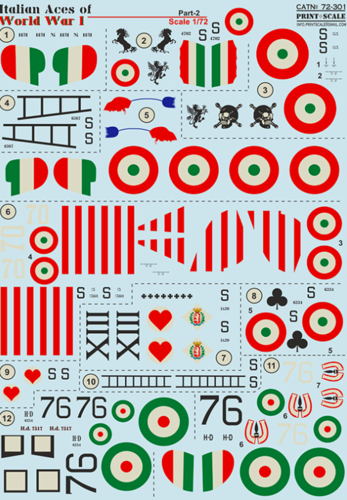 Print Scale 72-301 Italian Aces of WW Part 2