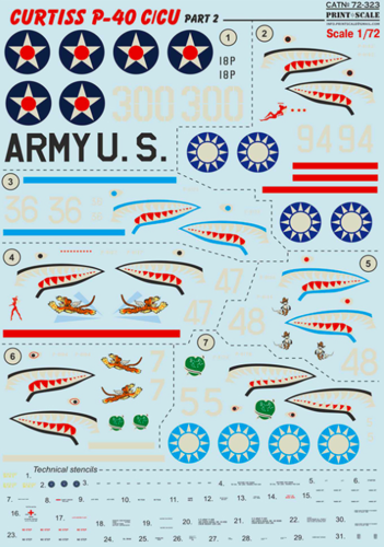 Print Scale 72-323 Curtiss P-40 C/CU Part 2